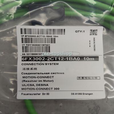 1PCS Siemens S-1FL6 Motor Incremental Encoder Cable 6FX3002-2CT12-1BA0 ...