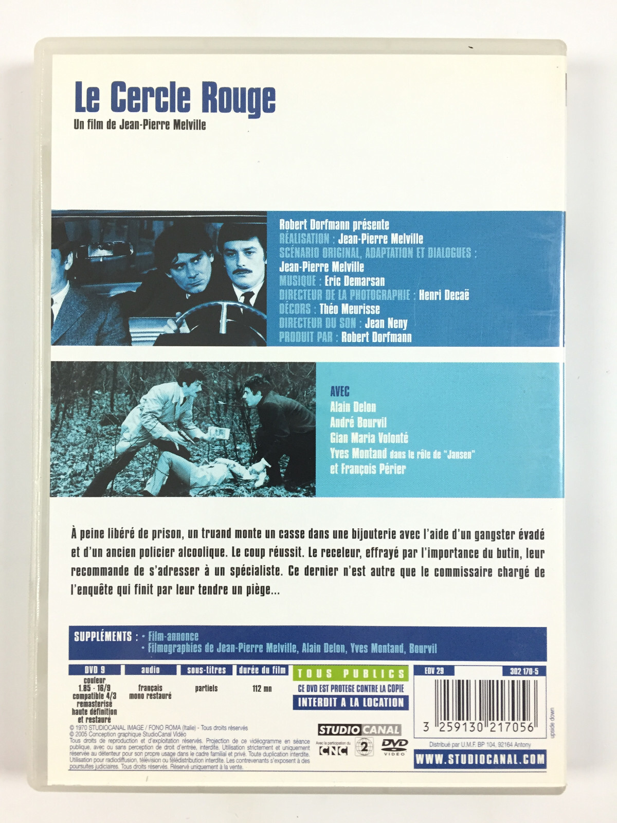 Le Cercle Rouge DVD / Alain Delon | eBay