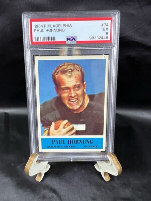 1964 Philadelphia Paul Hornung #74 PSA 5 Green Bay Packers HOF Newly ...