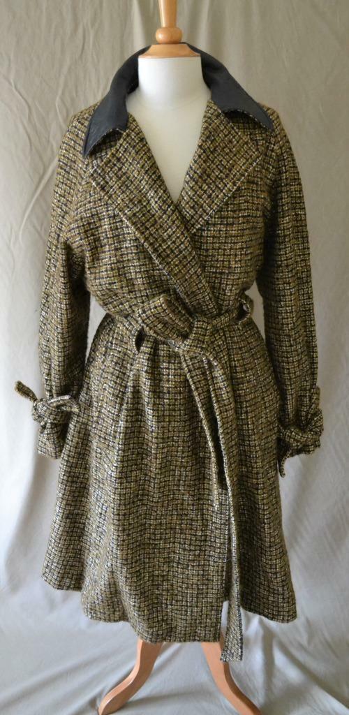 Masscob Cassandra Boucle Tweed Check Brown & Black Co… - Gem