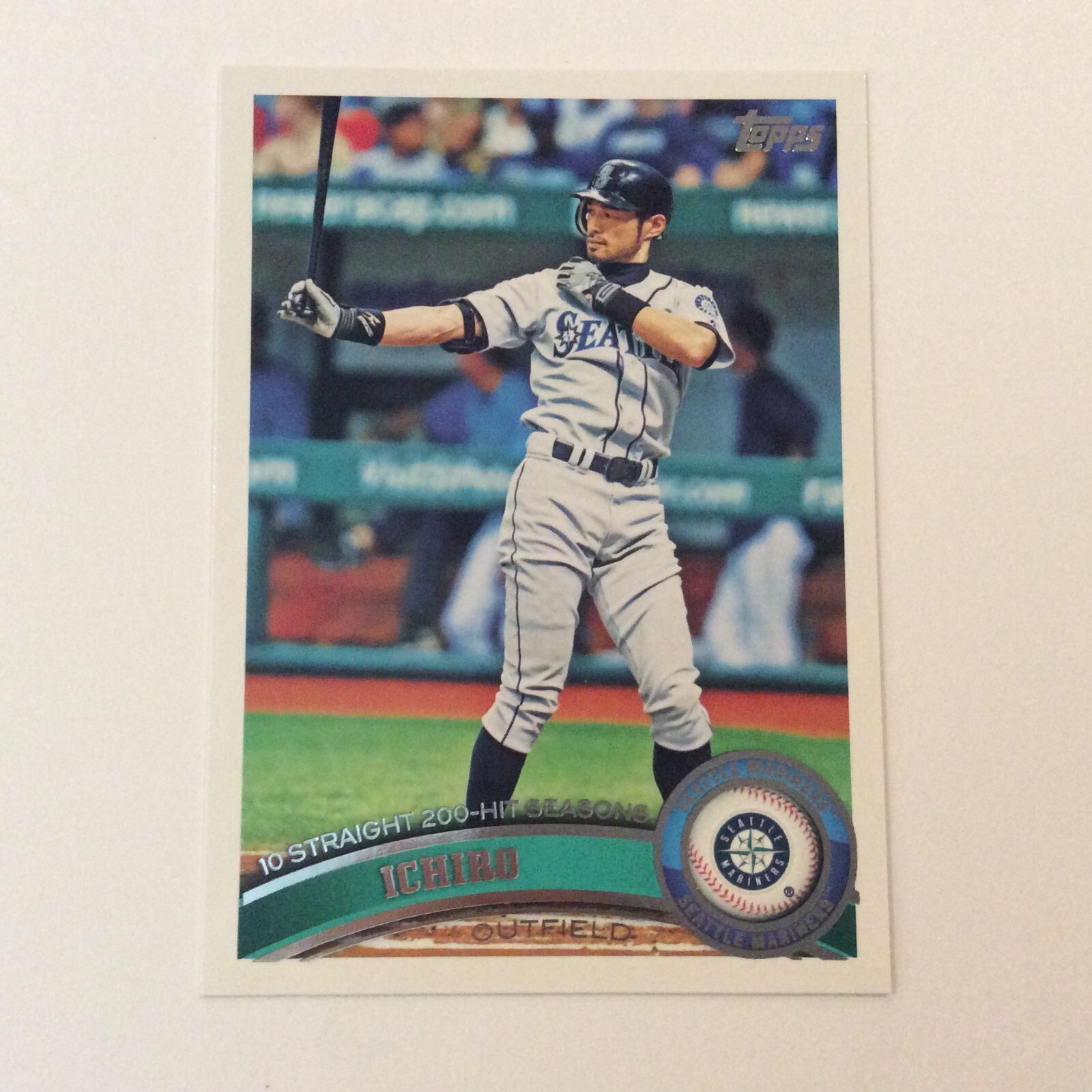 2011 Topps #385 Ichiro 10 Straight 200 Hit Seasons Checklist | eBay