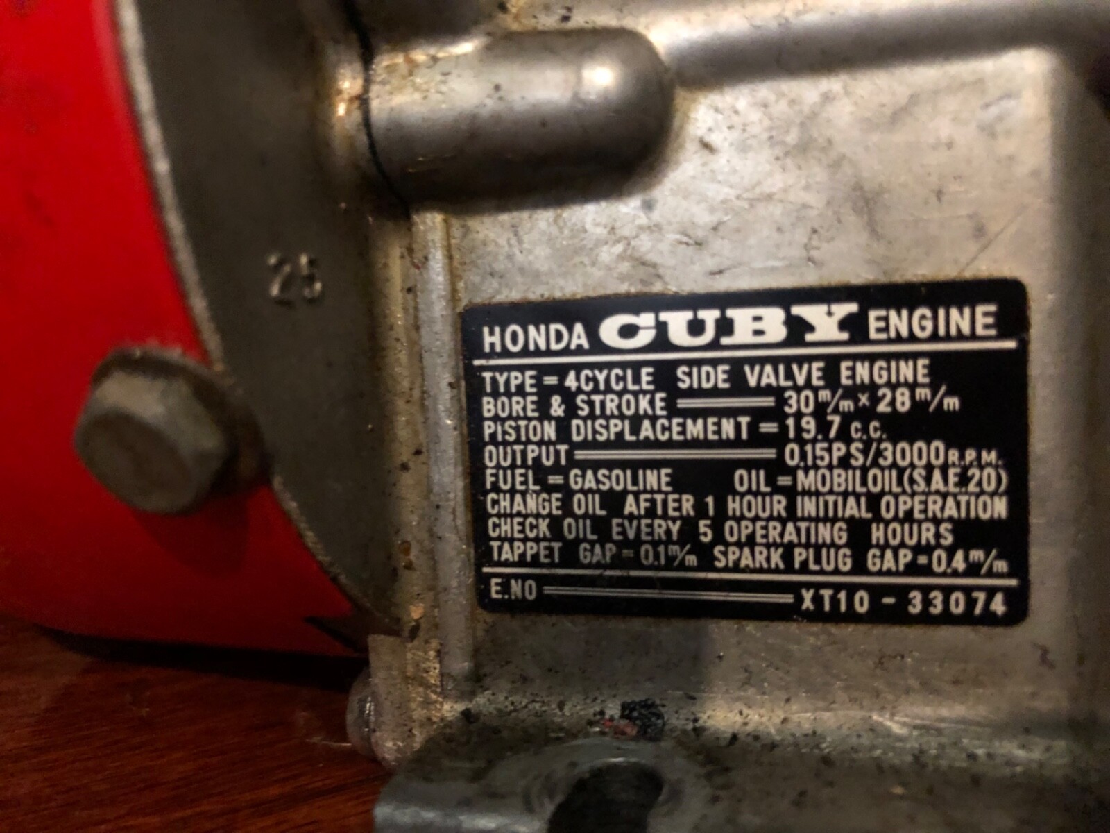 Honda Cuby T10 Engine 19.7cc there was Only 800 of them made for ...
