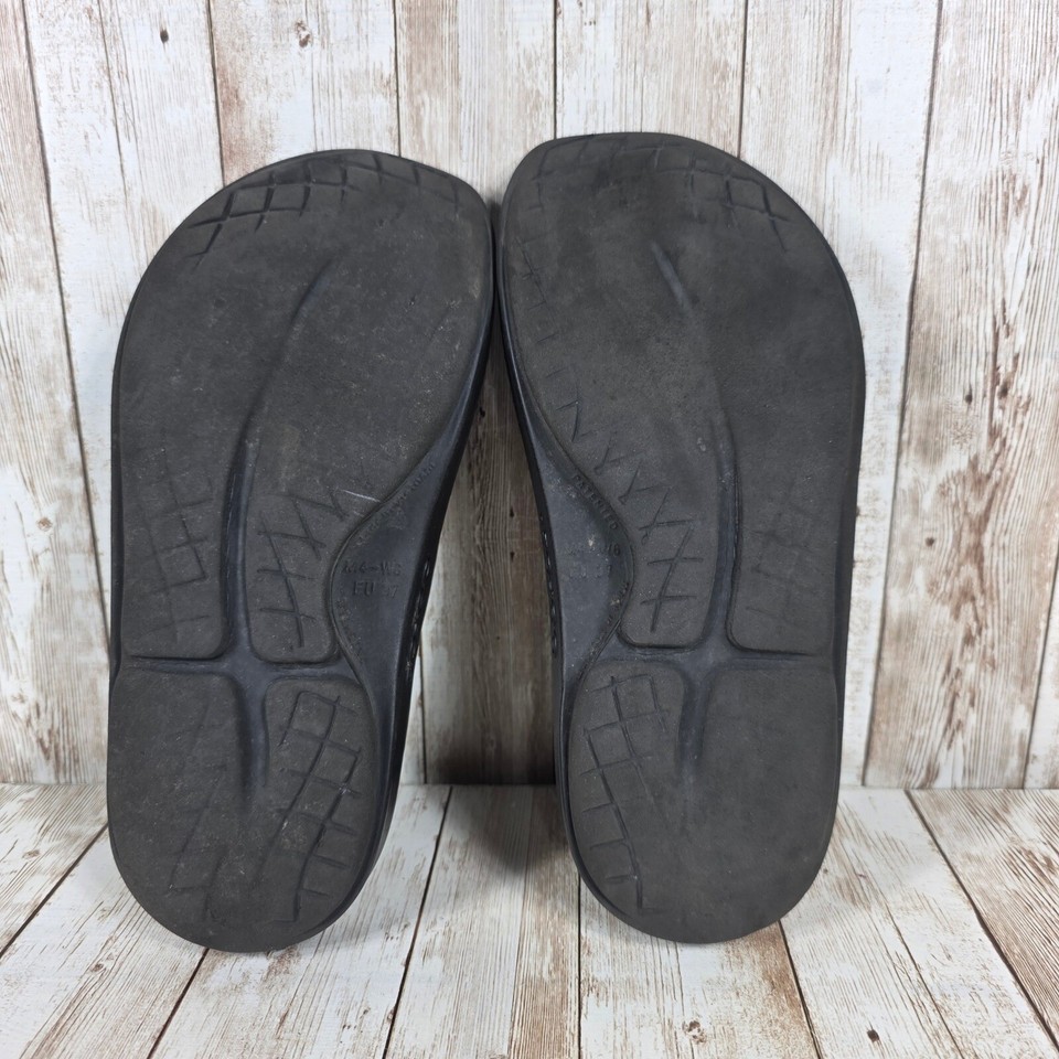 OOFOS Ooahh Slide Sandals Recovery Comfort Black Slides Women's US 6 ...