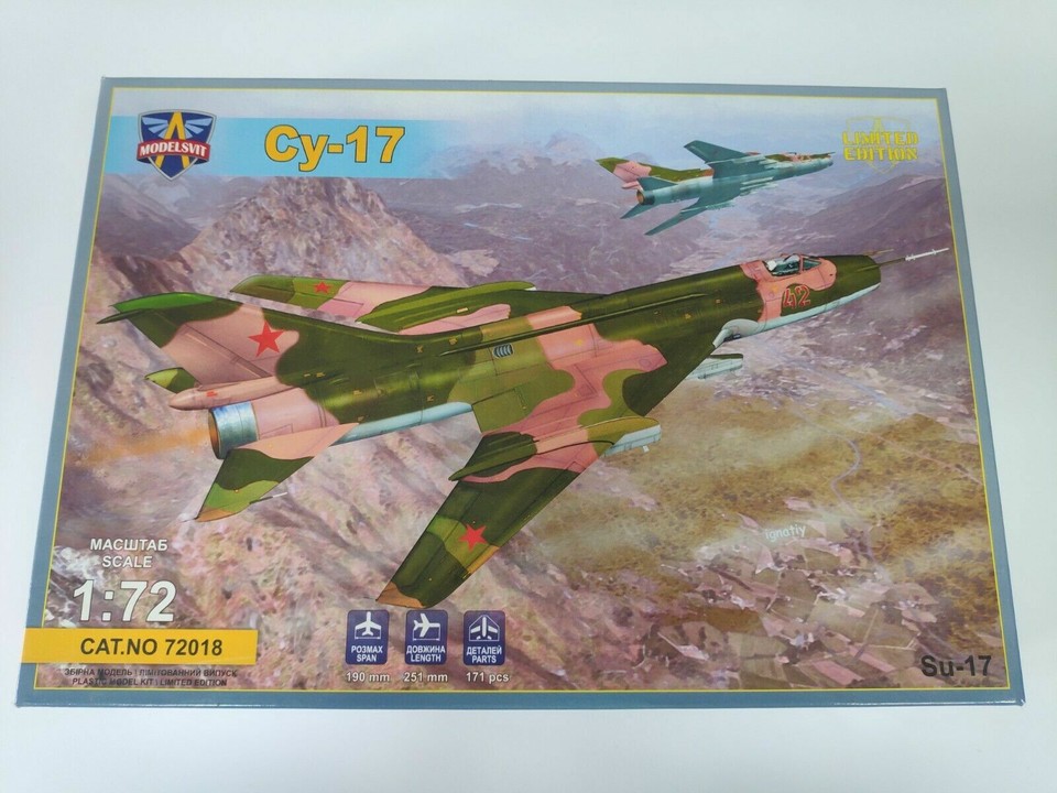 ModelSvit 72018 - 1/72 Sukhoi Su-17 Soviet fighter-bomber plastic model ...