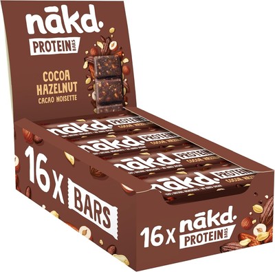 Nakd Cocoa Hazlenut Protien bar 45g (Pack of 16) | eBay UK