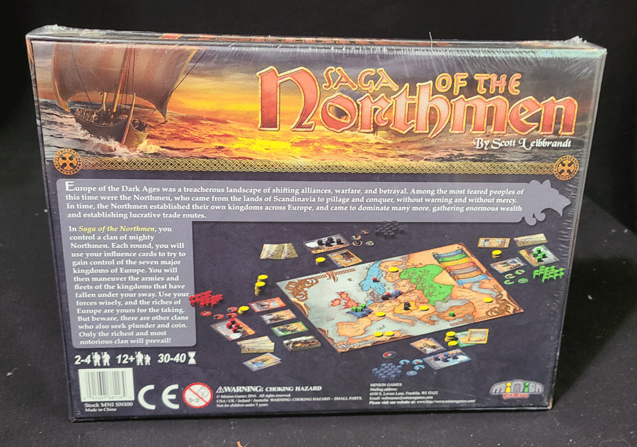 Saga Of The Northmen Viking Themed Board Game Minion Games New Sealed ...