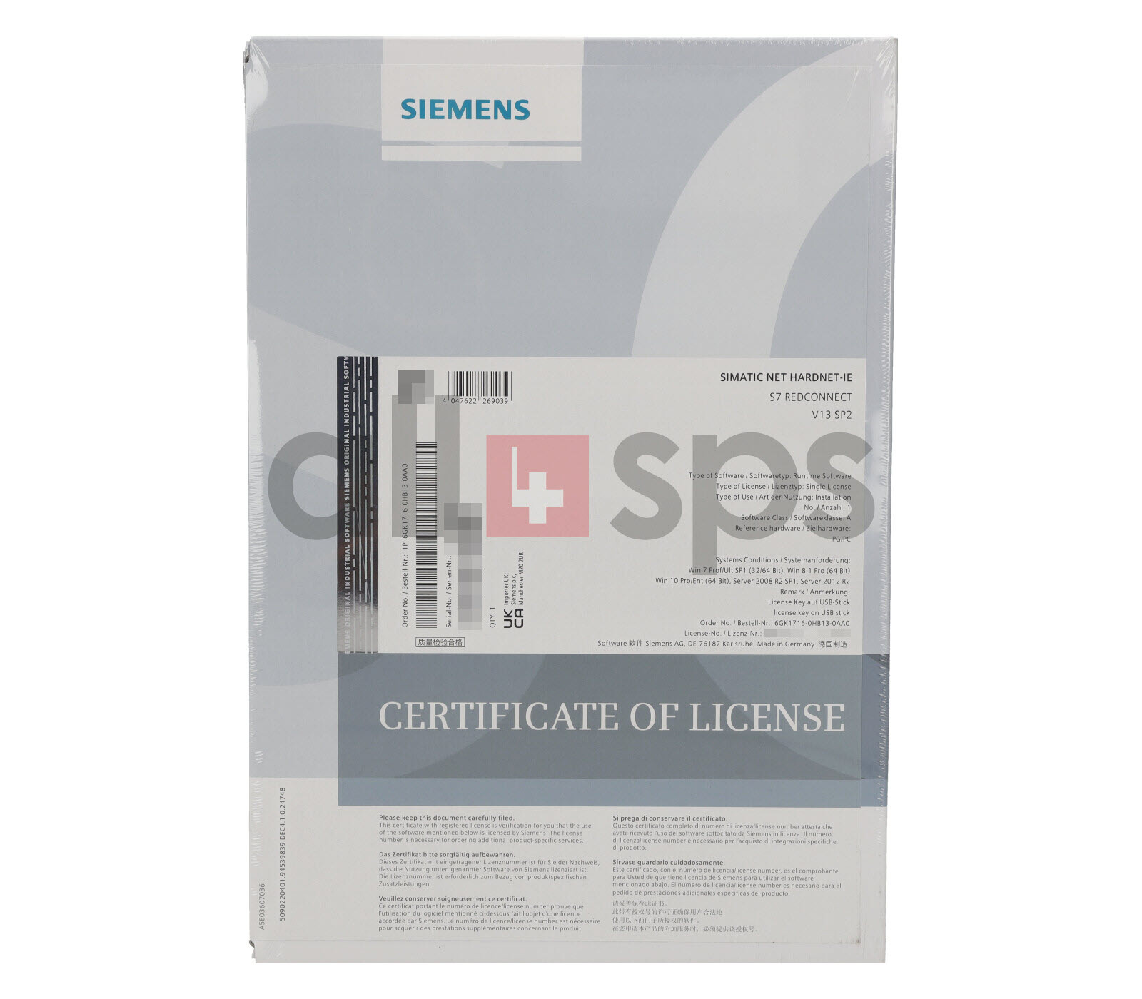 SIMATIC NET HARDNET-IE S7 REDCONNECT V13 - 6GK1716-0HB13-0AA0 (NS) | eBay
