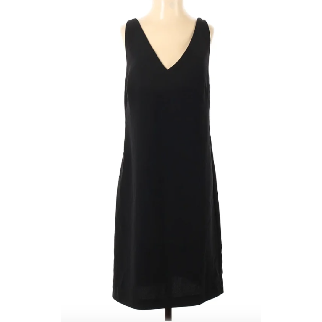 ZARA Basic Black Dress Sleeveless XS Strappy LBD Women's Open Back | eBay