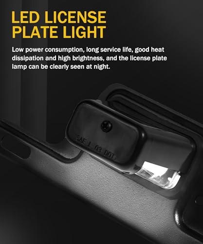 License Plate Light,License Plate Holder,Car Accessories 12V LED ...