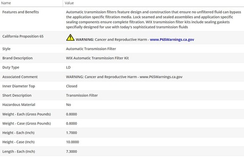 OEM Type Oil Filter WIX for VOLKSWAGEN POINTER 2001-2009 L4-1.8L | eBay