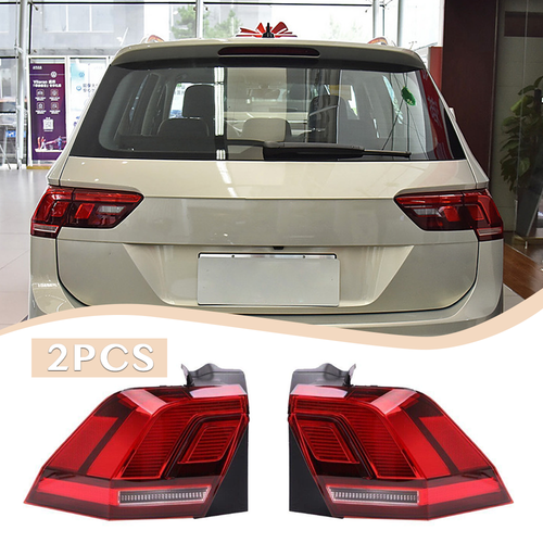 LH &RH For VW Tiguan 2018-2023 Rear Outer Tail Light Brake Lamp Signal ...