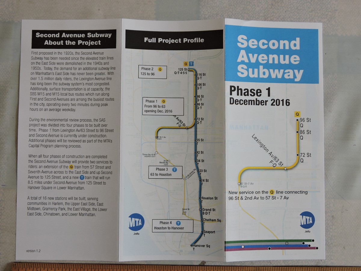 Second Ave Subway Map A Complete Look At The New Subway Map Second
