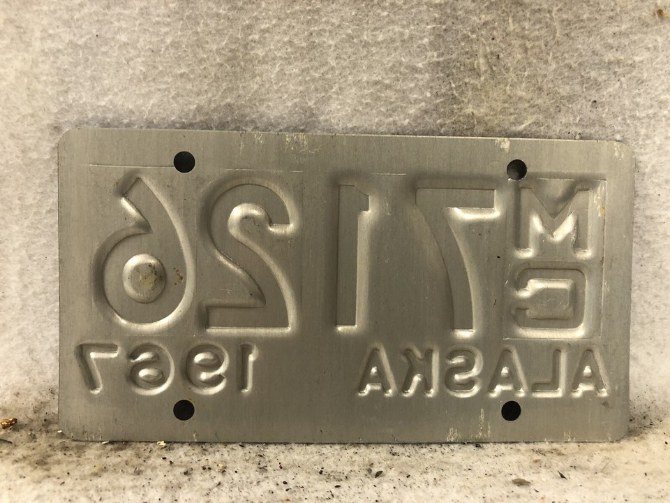 Vintage 1967 Alaska Motorcycle License Plate | eBay