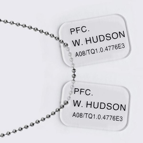 HCG Aliens Hudson Bill Paxton Dog Tag Tags Prop Replica NEW SEALED | eBay