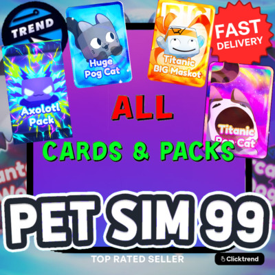 🃏NEW CARDS🃏 ALL Pet Simulator 99 Cards | PS99 - PET SIM 99 | Pet ...