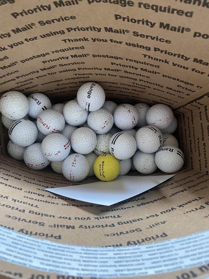 100 Used Range Balls Hit Away Golf Balls Practice Shag | eBay