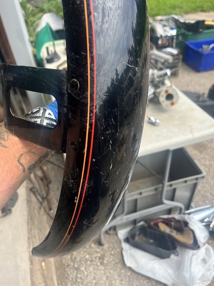 Harley Front Fender FXR Dyna 2 Sportster Chopper Narrow Glide FXRT FXRD ...
