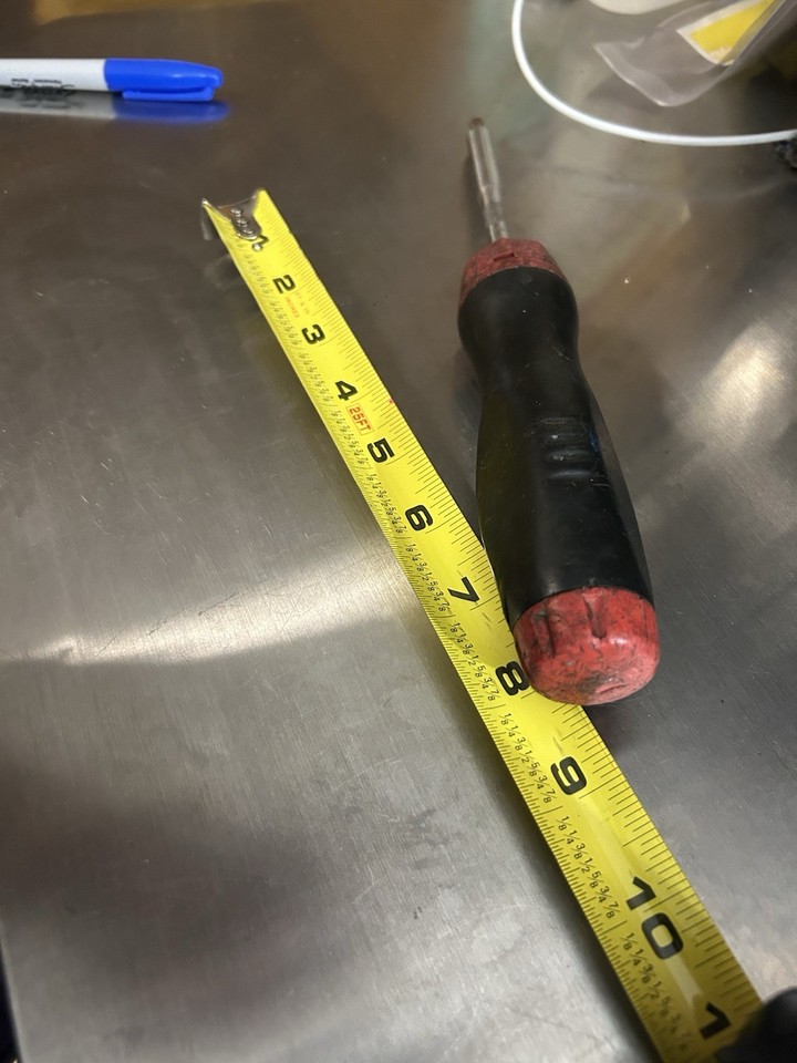 Snap-on Tools USA RED Soft Grip Ratcheting Screwdriver SGDMRC44B (used ...