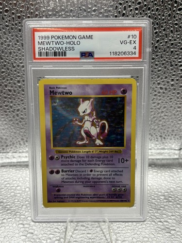 1999 Pokemon Base Set Shadowless Mewtwo Holo #10 PSA 4 | eBay
