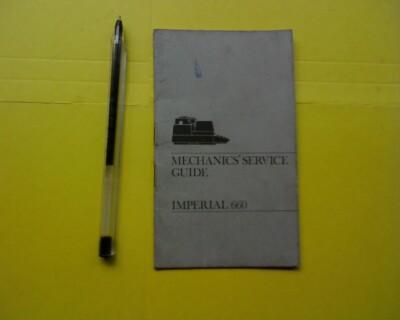 Imperial 660 Portable Typewriter Mechanics SERVICE MANUAL Instruction ...