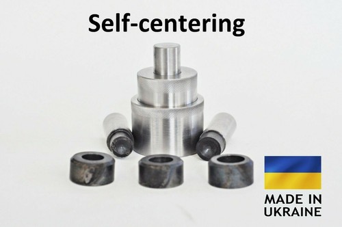 1/2" 7/16" 2/5" Self-centering Coin Ring Punch Tool Auto CENTER Hole ...