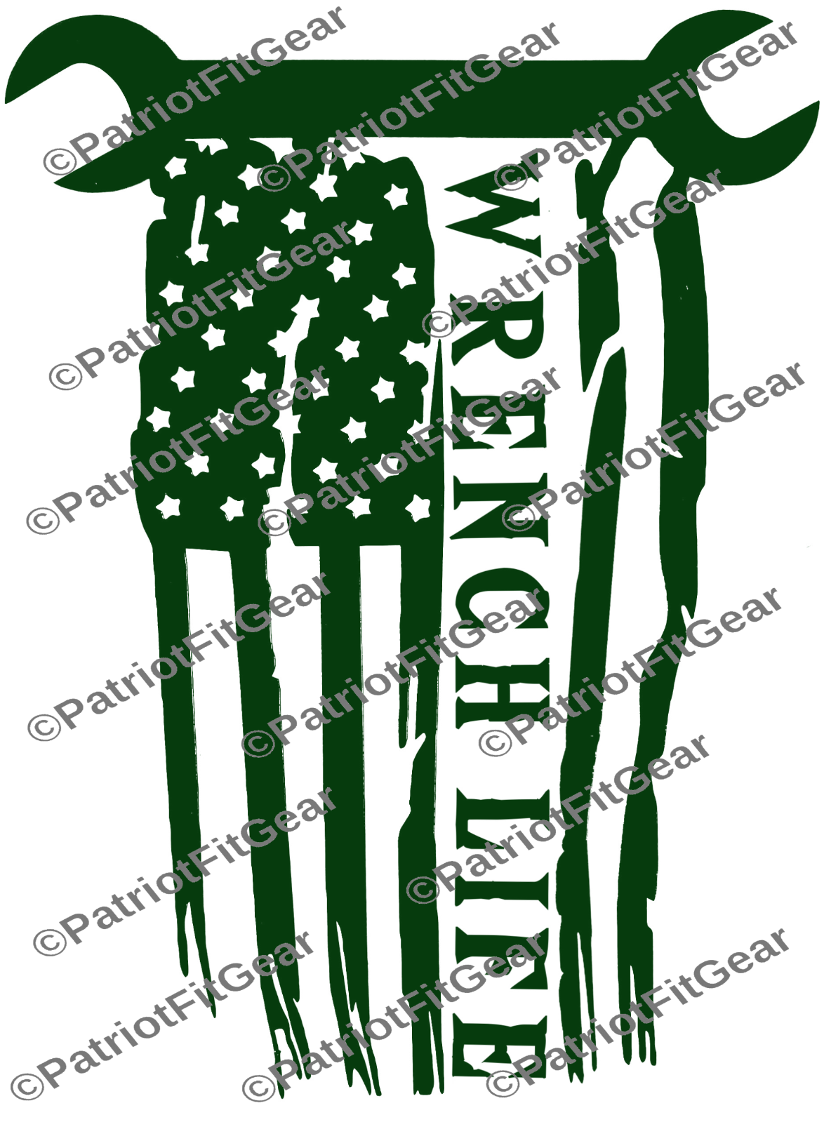 Wrench Life,Flag,Wrenching,Mechanic,4.5"x6",Auto Tech,Gear Head,Vinyl ...