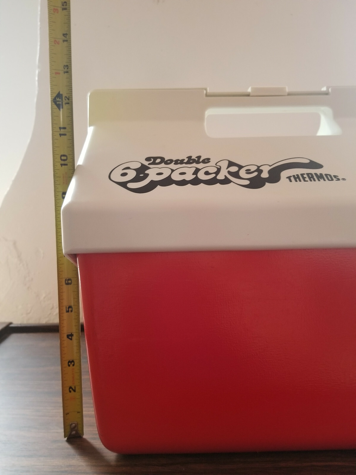 VTG 1970's Thermos Double 6 Packer Cooler 12 QT Model Number 7714 Red & White | eBay