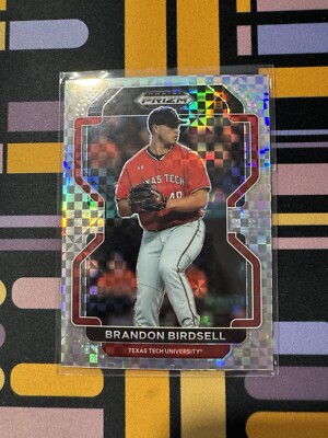 2022 Prizm Draft Picks Rookie /35 POWER PLAID BRANDON BIRDSELL (1st On ...