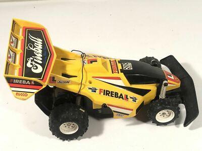 Nikko FIREBALL DICTATOR Yellow Buggy Electric RC Race Car Vintage 1988 ...