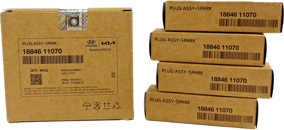 4 PCS Hyundai Kia OEM Spark Plug ELANTRA/TUCSON/FORTE/SORENTO/SOUL ...