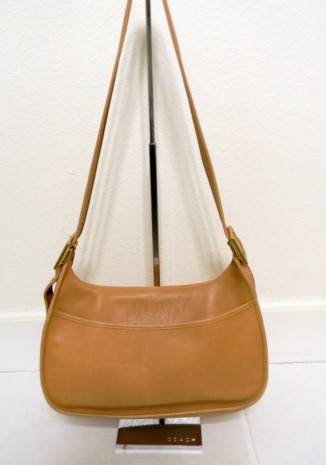 COACH Legacy Crescent #9338 Vintage Camel Full Grain… - Gem