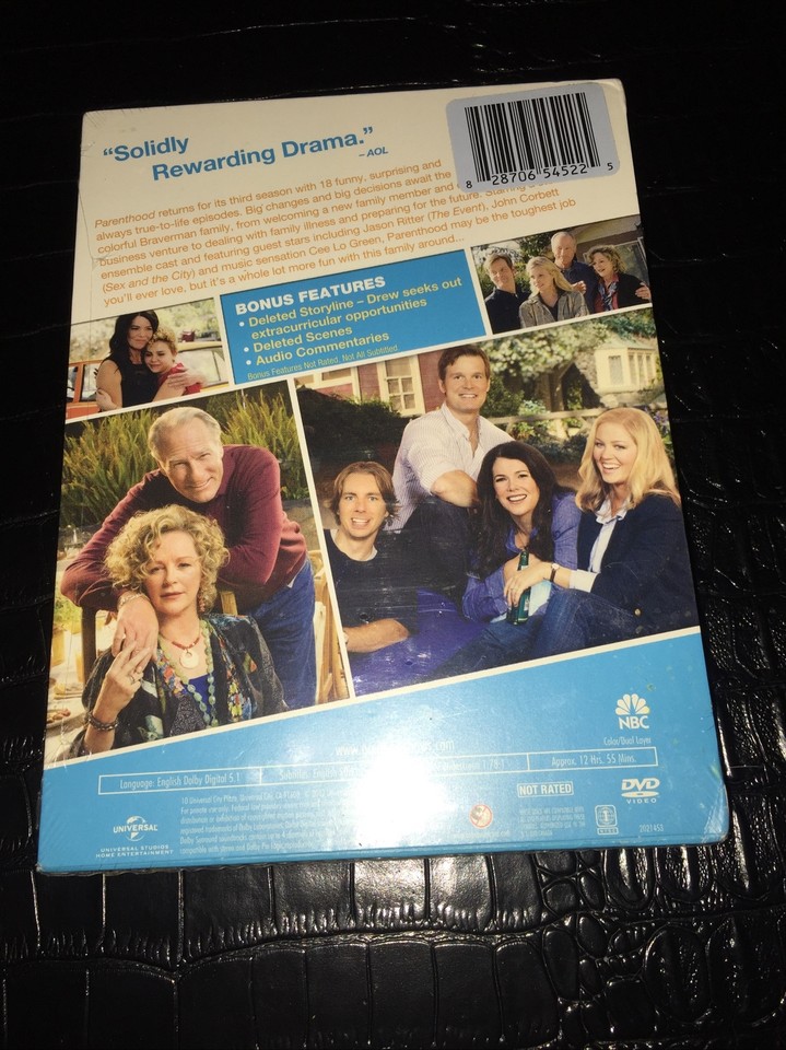 Parenthood: Season 3 (DVD, 2015, 4 Disc Set); Free US Shipping ...