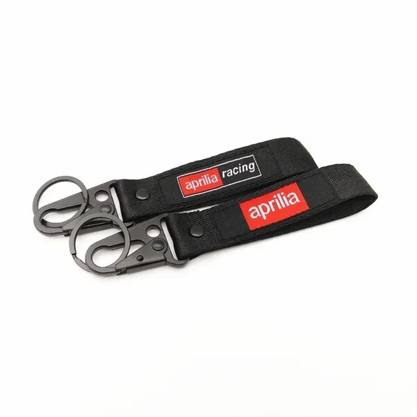 APRILIA RACING MATERIAL KEYRING KEY RING KEYCHAIN LOGO BOTH SIDES FOR ...