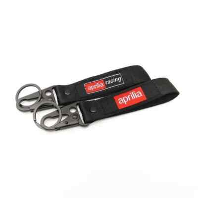 APRILIA RACING MATERIAL KEYRING KEY RING KEYCHAIN LOGO BOTH SIDES FOR ...