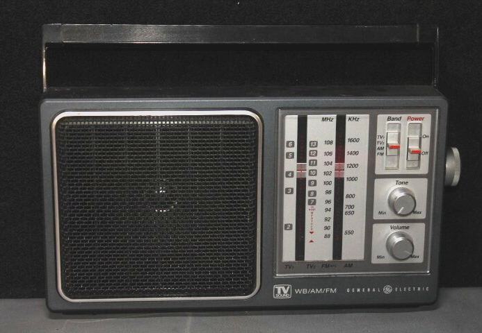 GE General Electric 4 Band Receiver TV/WB/AM/FM Radio 7-2945A TV Sound ...