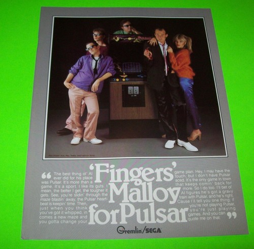 Pulsar Arcade AD Original Vintage Video Game Magazine Pullout ...