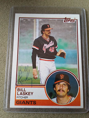 Bill Laskey signed autograph 1983 Topps #518 Baseball Trading Card ...