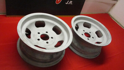 Vintage 15x6 5x4.75 3/4 GM Pattern Fenton Gyro 2x Camaro Chevelle Nova ...