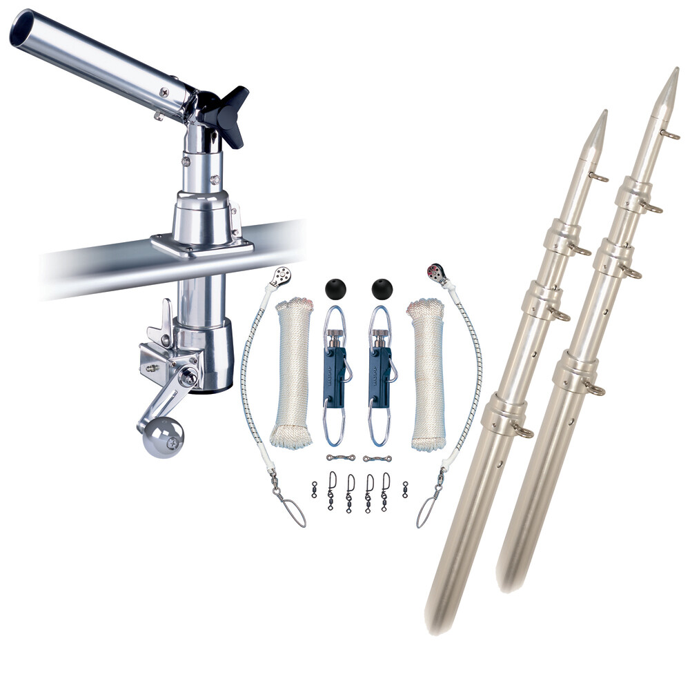 Rupp Z-30 Top Gun Outrigger Kit w/18 Poles & Complete Single Line ...