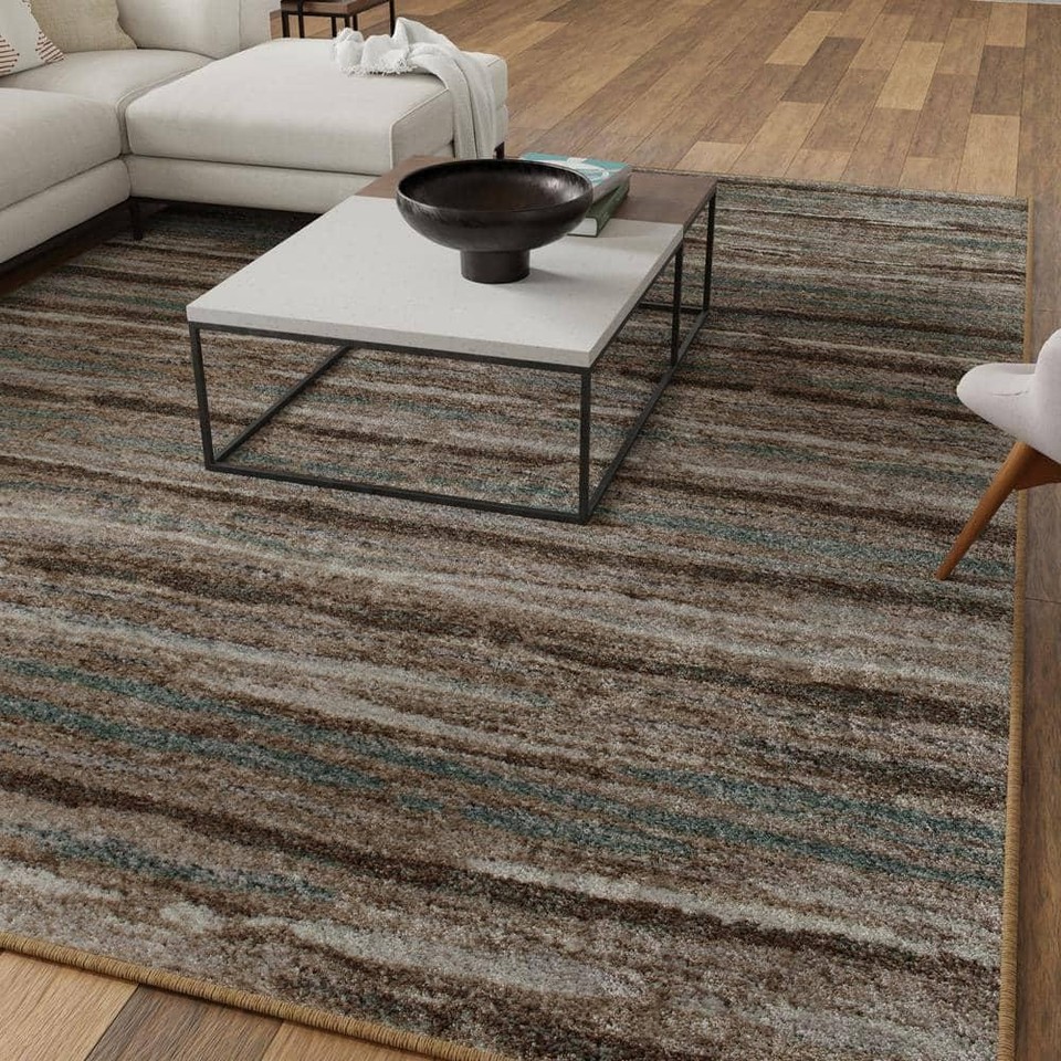 Home Decorators Collection Shoreline Multi 5 ft. x 7 ft. Striped Area ...