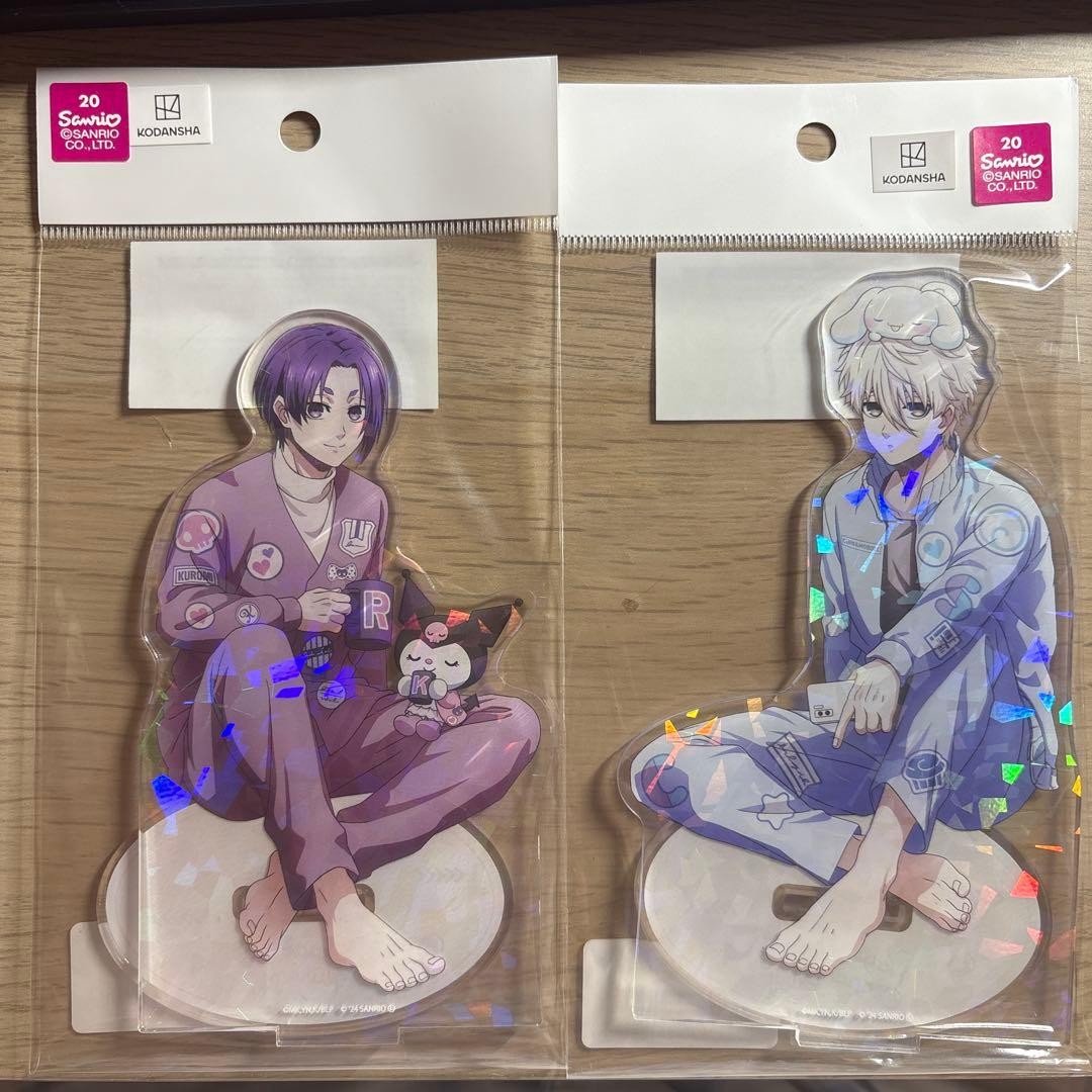 Blue Lock Sanrio Collaboration Hologram Acrylic Stand Seishiro Nagi Reo ...