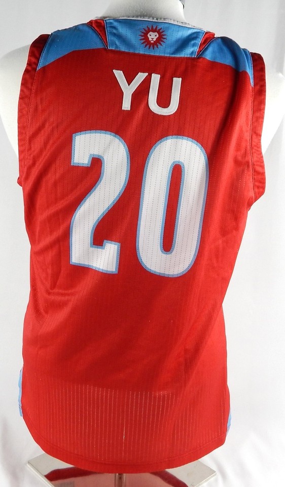 Loyola Marymount Lions Anthony Yu #20 Game Used Red Jersey Basketball L ...