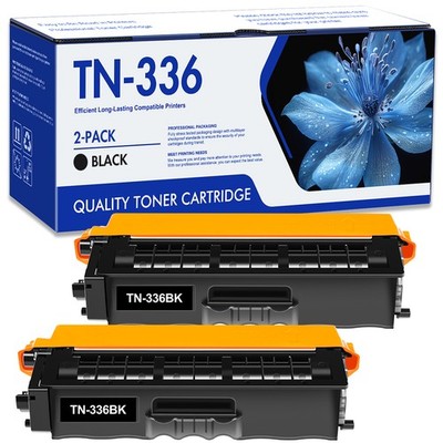 2x TN336BK Toner Compatible with Brother TN336 HL-L8350CDW MFC-L8850CDW ...