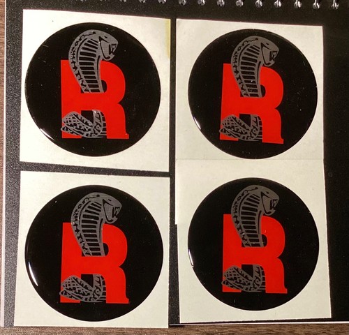 (4) FORD MUSTANG SVO SVT COBRA R WHEEL CENTER CAP EMBLEMS HORN GAS CAP ...