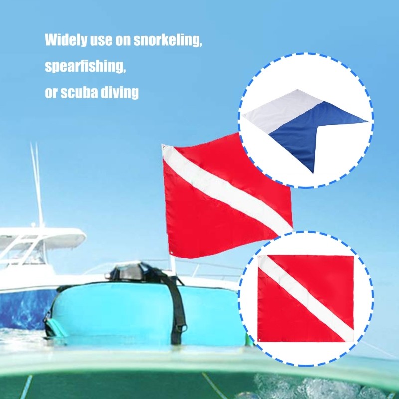 International Diving Alerts Flags Snorkeling Boats Safe Diving Signal ...