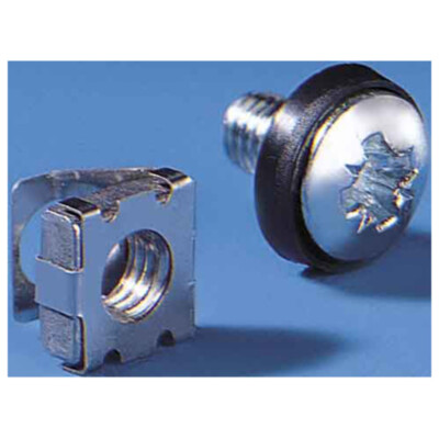 Rittal Federmutter M6 mit Schraube , M6, 10 mm 7000990 (Pack à 50 Stück ...