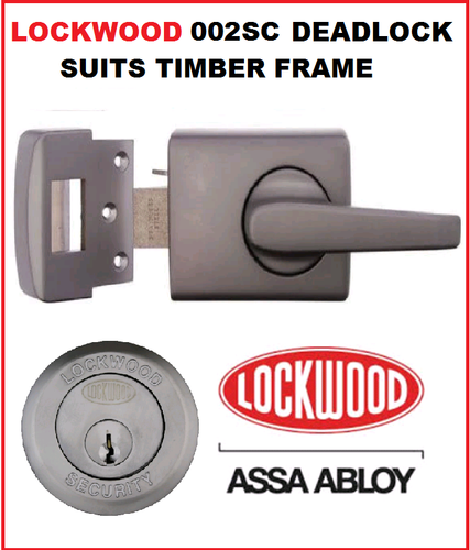 Lockwood Deadlatch Single Cylinder lock Lever Timber Frame Strike 002 ...