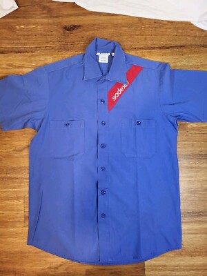 Sodexo Shirt Men's Small Short Sleeve Button Up Employee Workwear ...