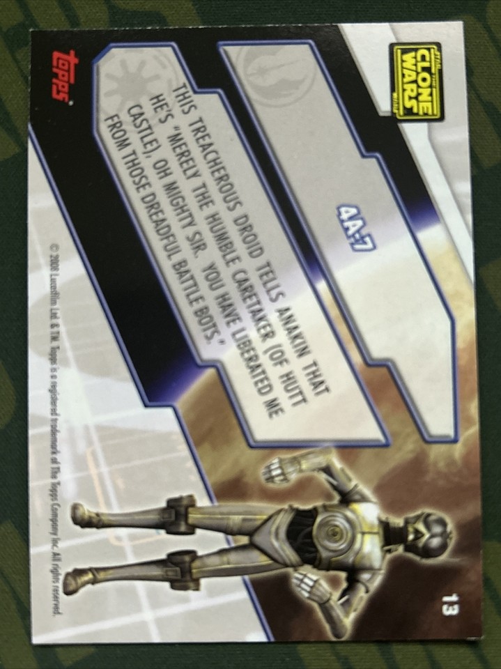 2008 Topps Star Wars The Clone Wars Stickers #13 4A-7 | eBay