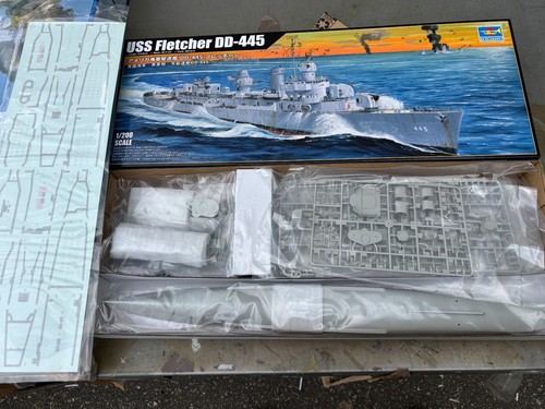 TRUMPETER # 03723 1/200th SCALE USS FLETCHER DD-445 USA DESTROYER MODEL ...